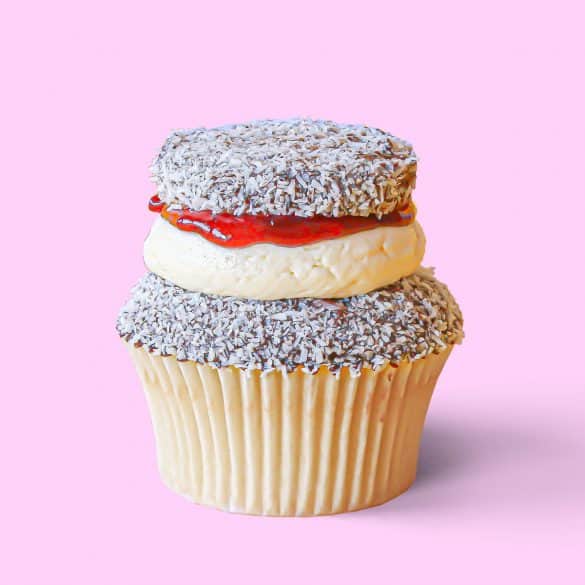 Lamington Cupcakes - The Scranline