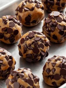 Thick And Chewy Chocolate Chip Overload Cookies - The Scran Line