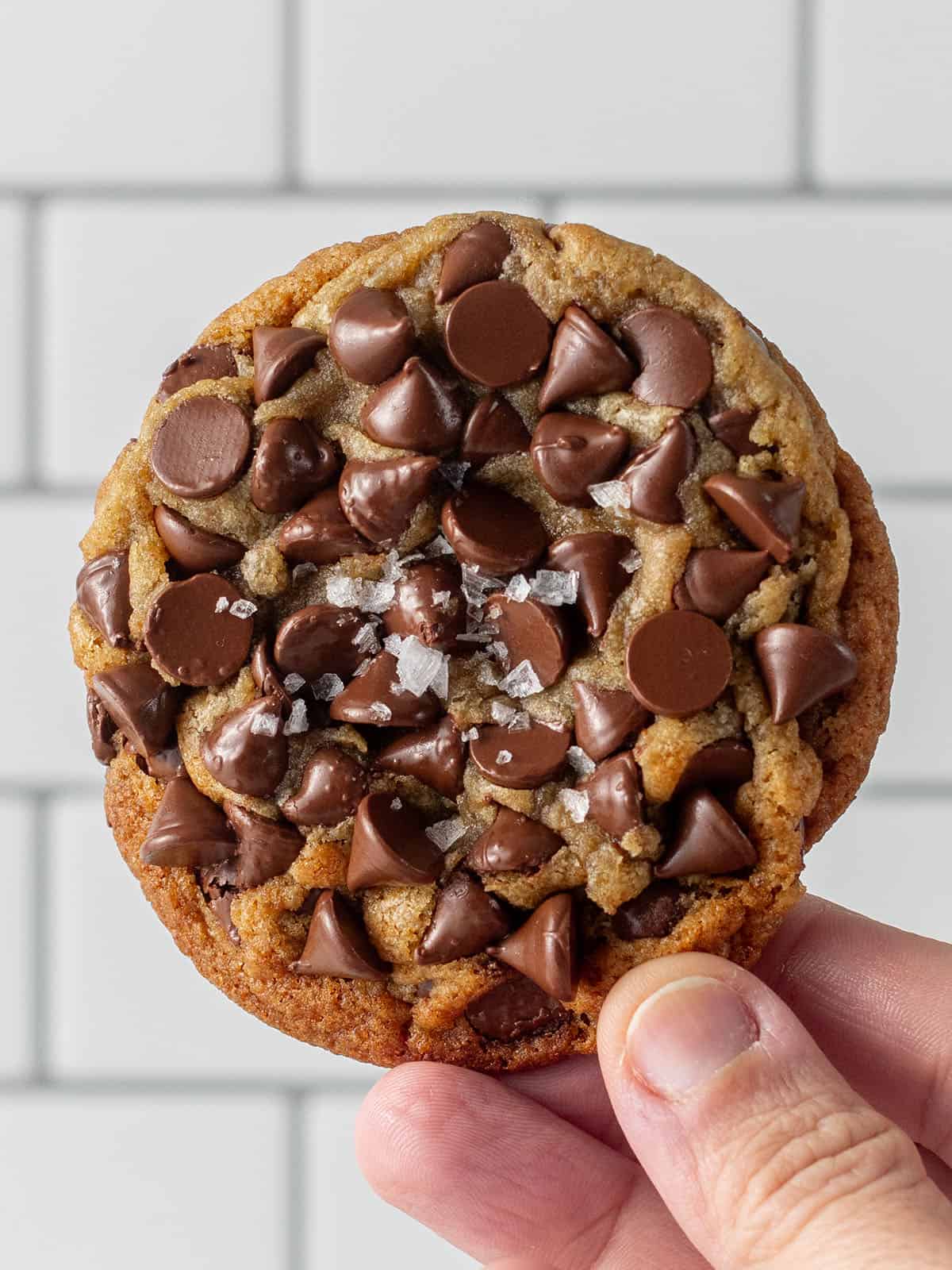 Thick And Chewy Chocolate Chip Overload Cookies - The Scran Line