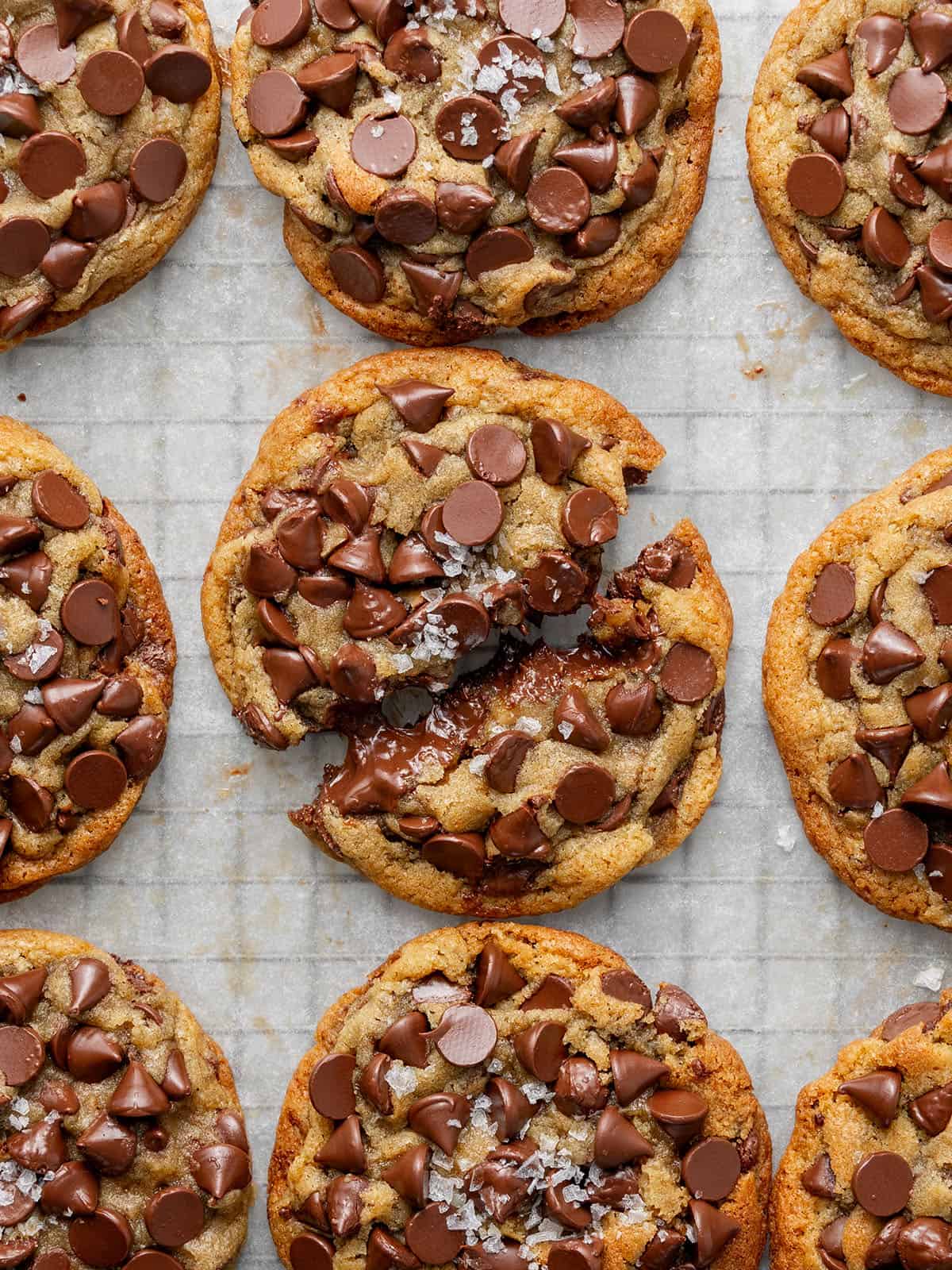 Thick And Chewy Chocolate Chip Overload Cookies - The Scran Line