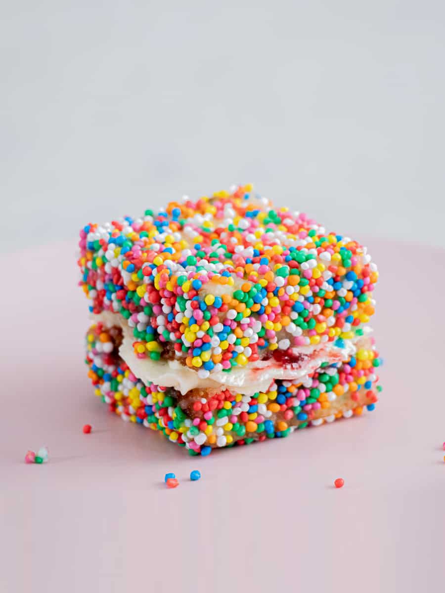 Fairy Bread Lamingtons - The Scran Line
