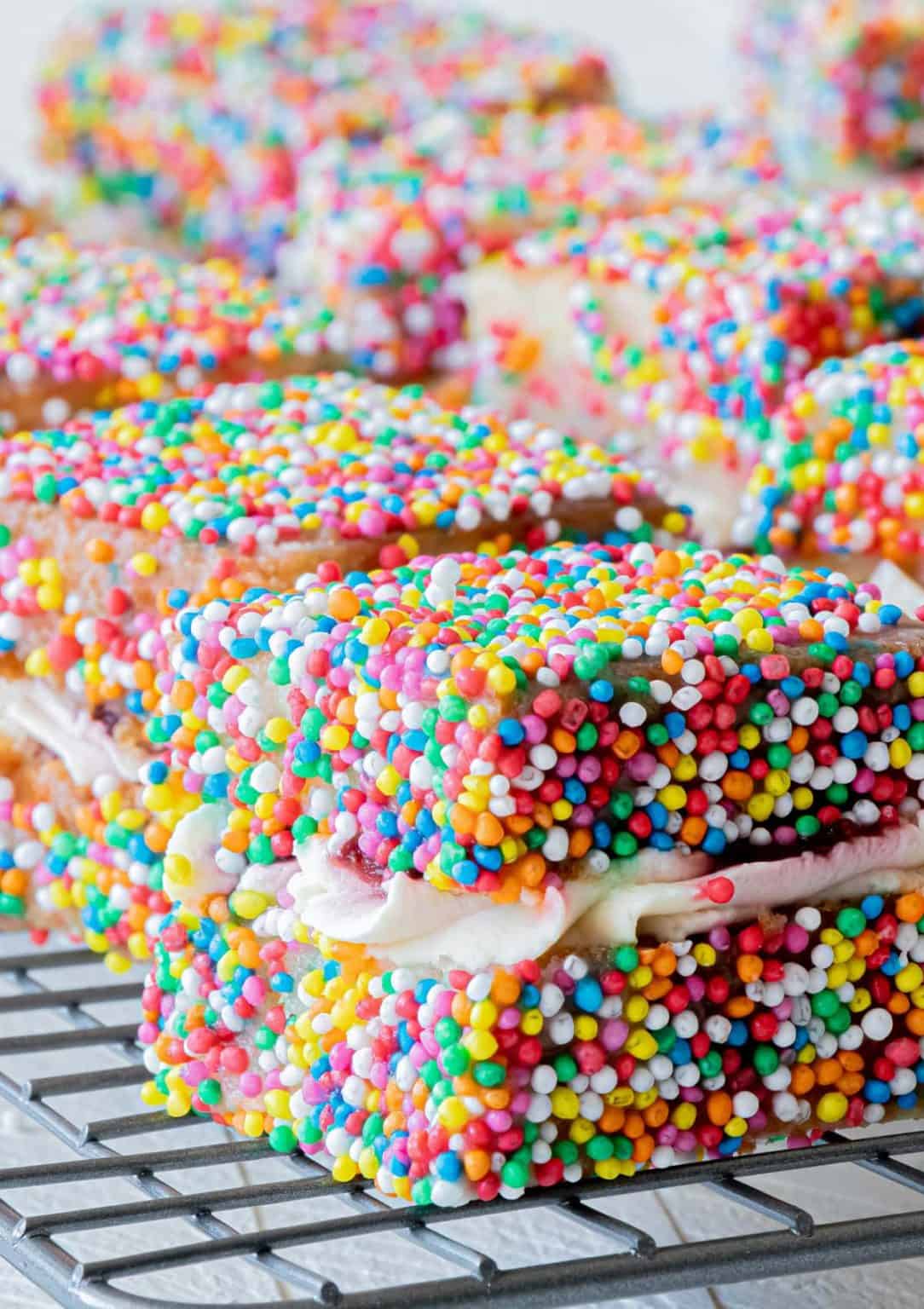 Fairy Bread Lamingtons - The Scran Line