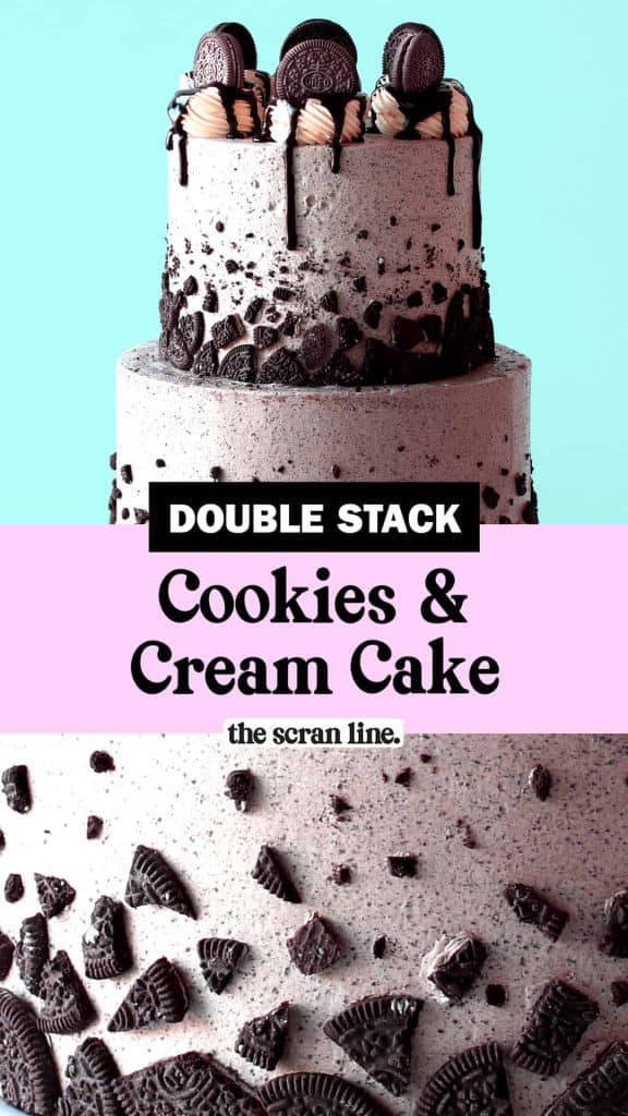 Double Stack Cookies And Cream Oreo Cake - The Scran Line