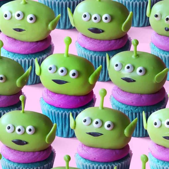 Toy Story Alien Cupcakes - The Scran Line