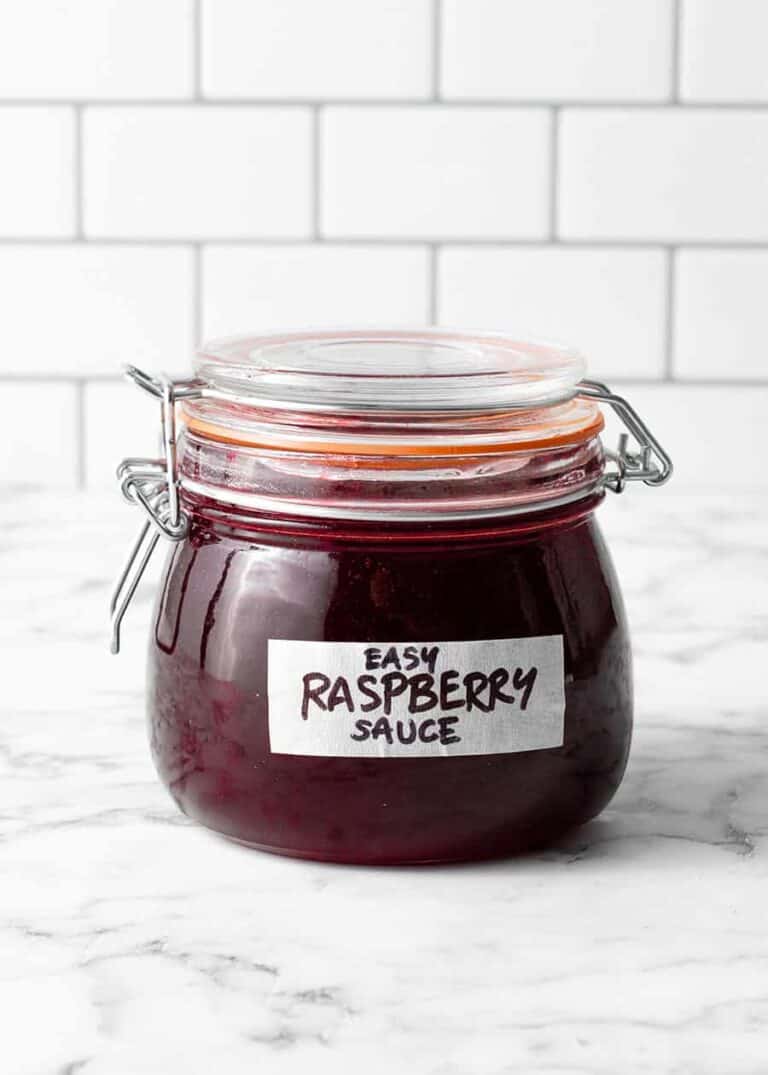 Easy Raspberry Sauce - The Scran Line