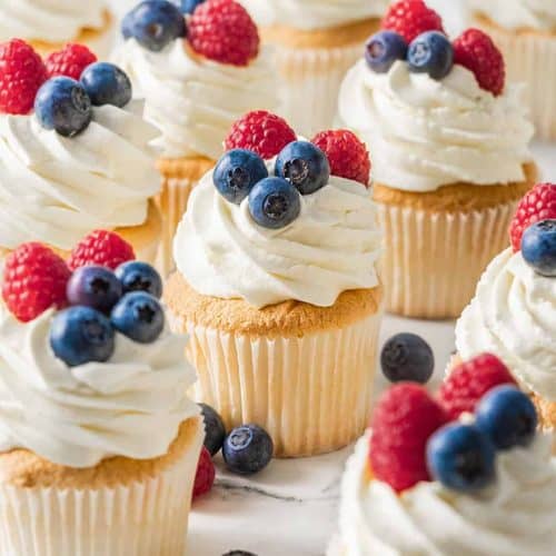 Angel Food Cupcakes - The Scran Line