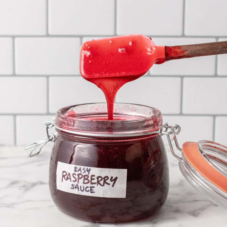 Easy Raspberry Sauce - The Scran Line
