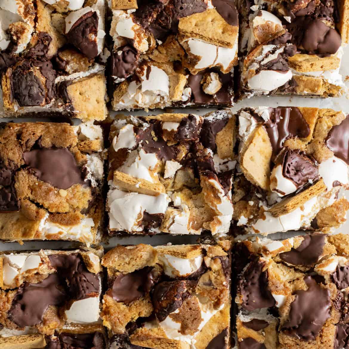 S’mores Cookie Bars - The Scranline