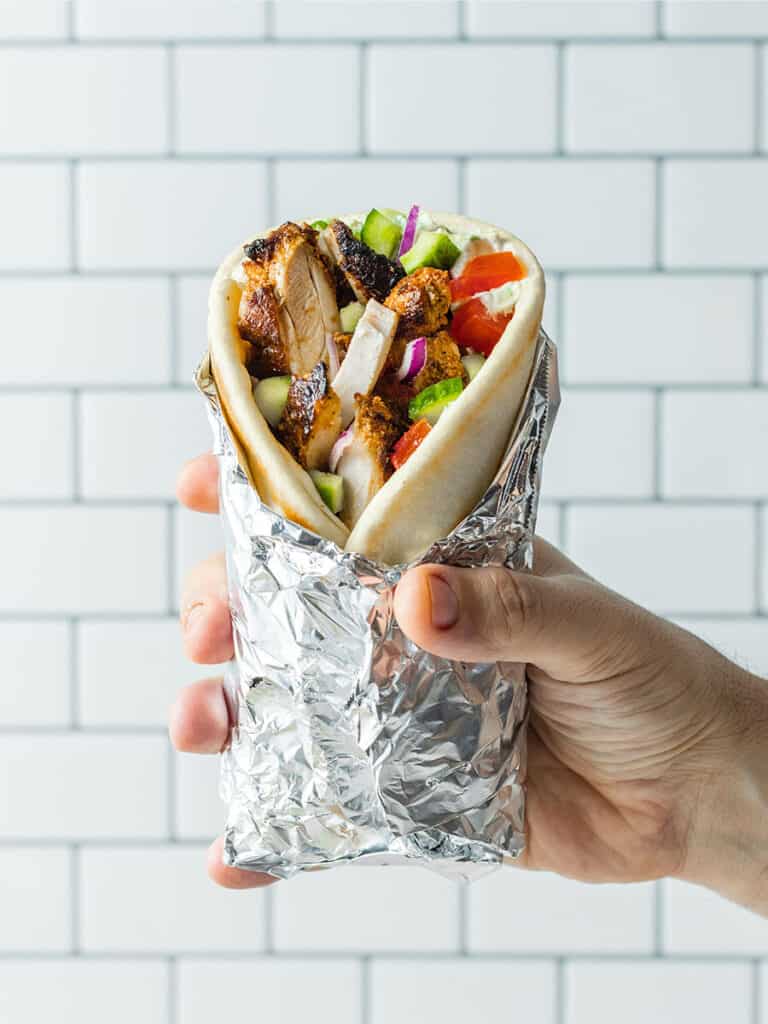 Greek Chicken Gyro - The Scranline