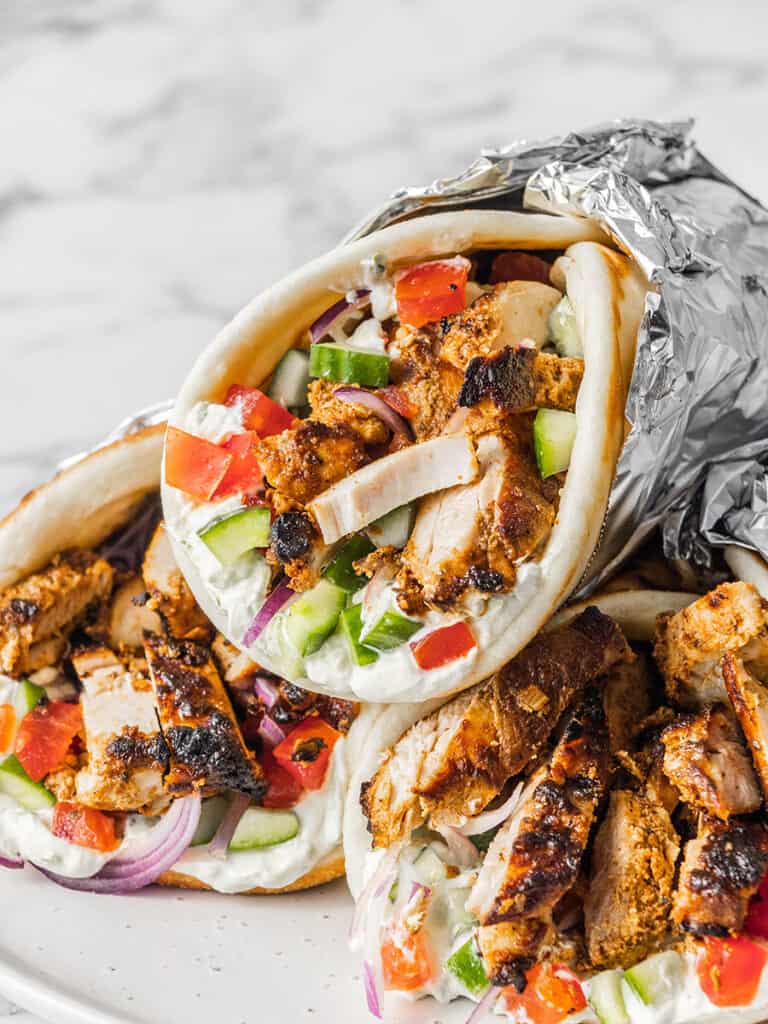 Greek Chicken Gyro - The Scranline