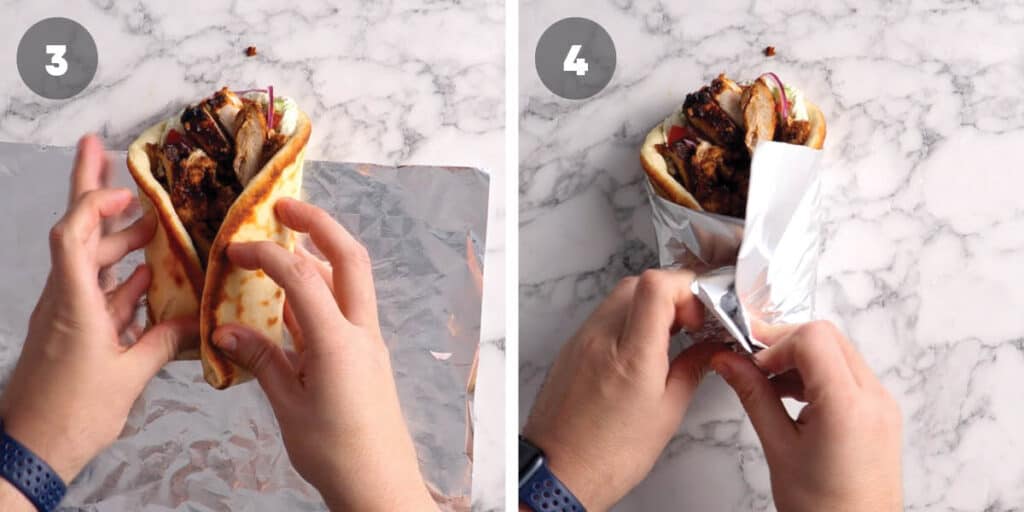 Greek Chicken Gyro - The Scranline