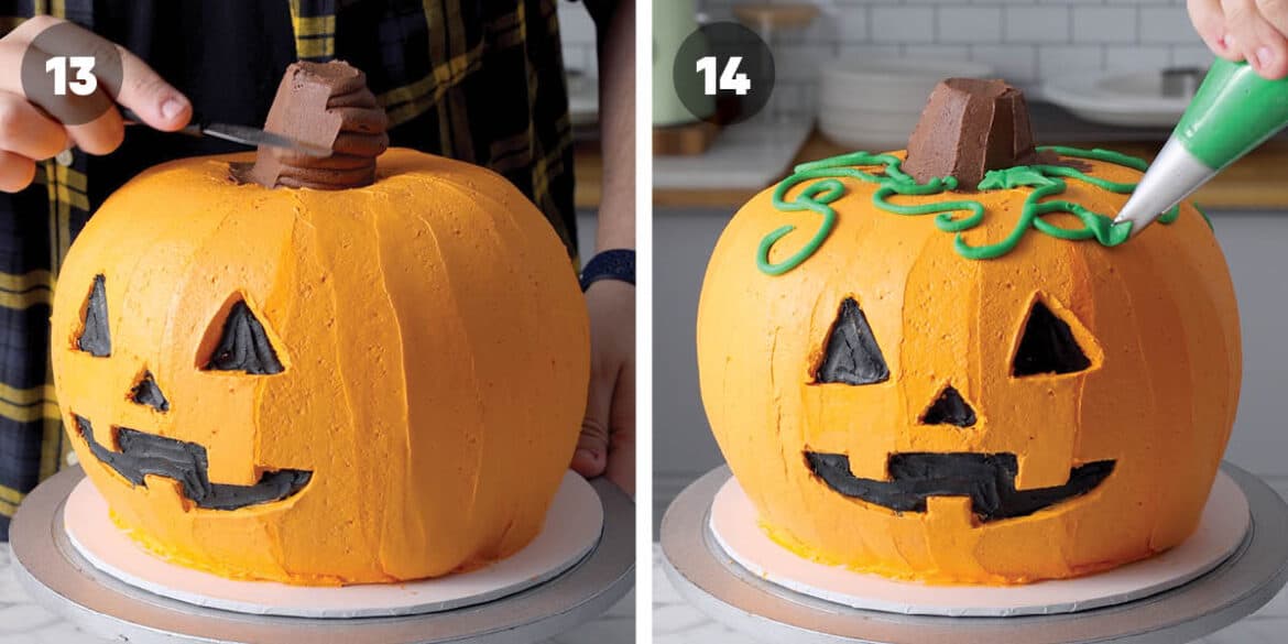 Jack-O’-Lantern Halloween Cake - The Scranline