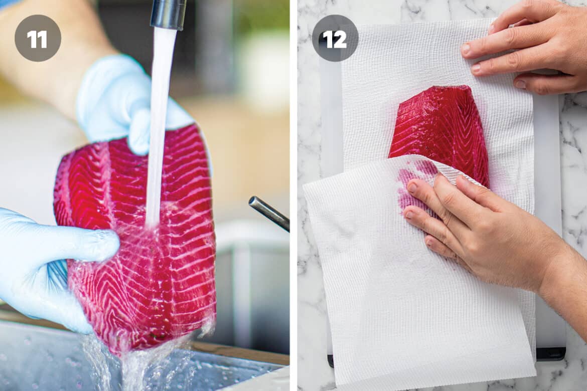 Beetroot Cured Salmon (Gravlax) - The Scranline