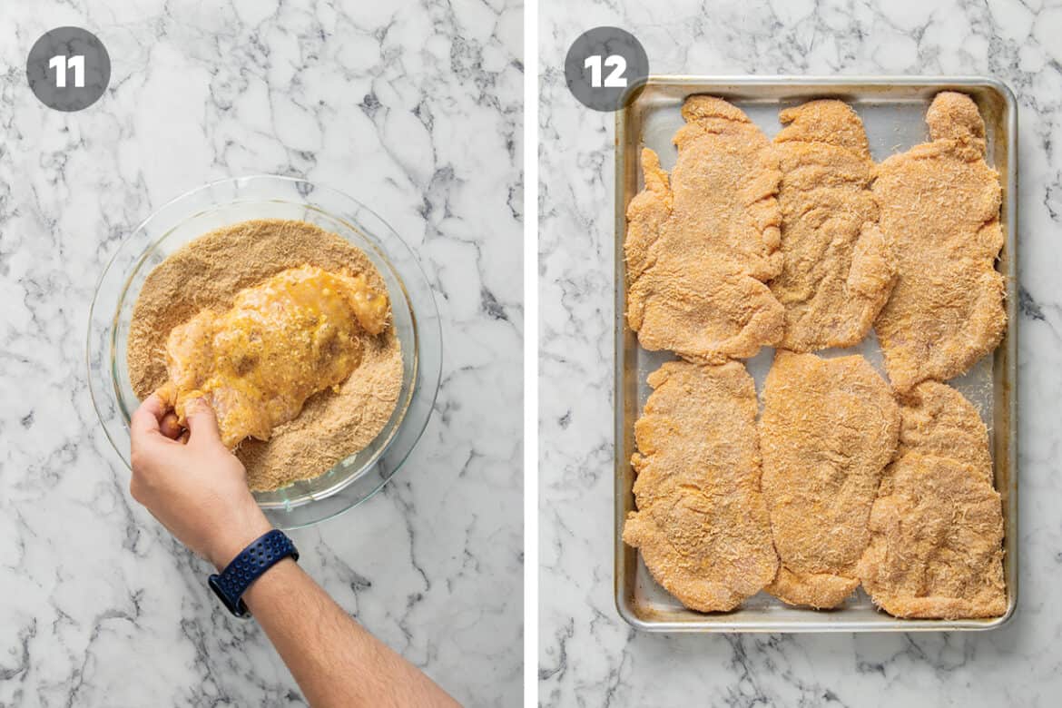 Crispy Chicken Schnitzel - The Scranline