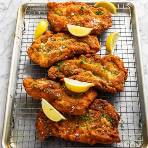 Crispy Chicken Schnitzel - The Scranline