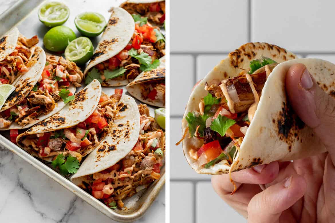 Crispy Chicken Tacos - www.thescranline.com