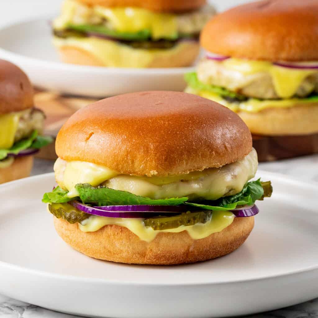Honey Mustard Chicken Burgers - The Scranline