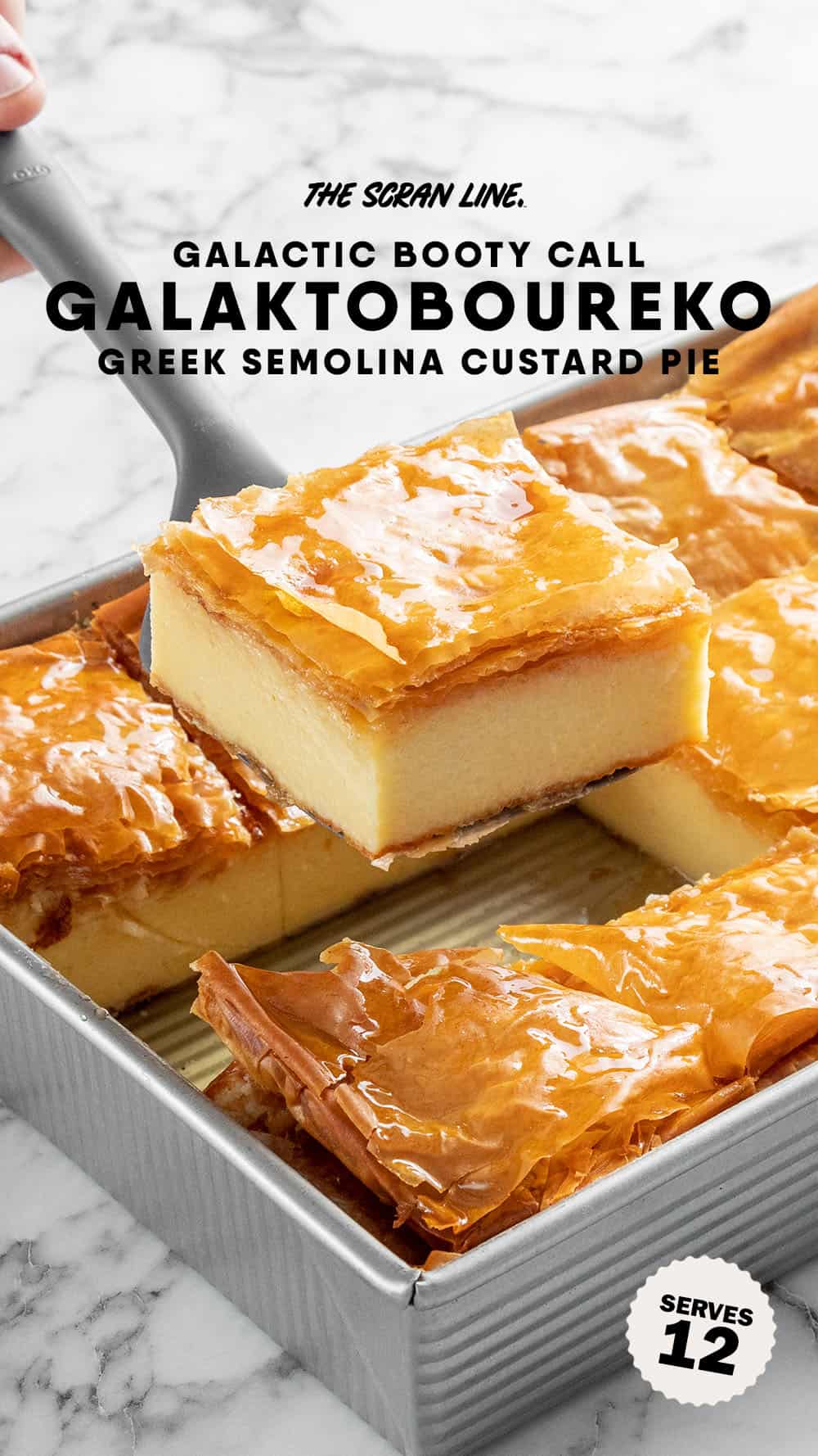 Galaktoboureko (Greek Semolina Custard Pie) - The Scranline