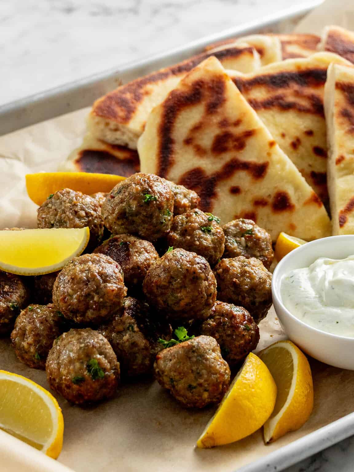 Greek Meatballs (Biftekia) - The Scranline