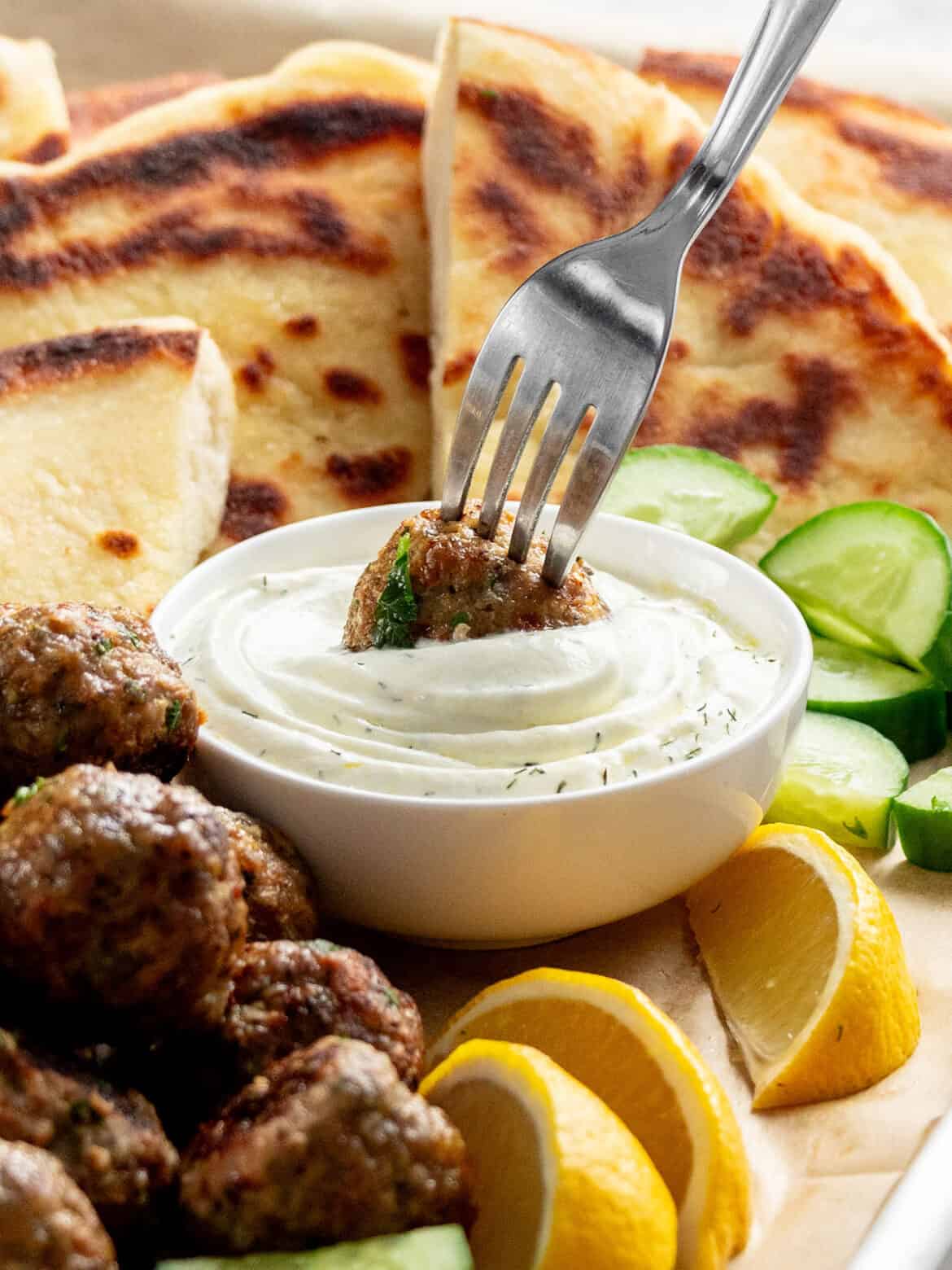 Greek Meatballs (Biftekia) - The Scranline