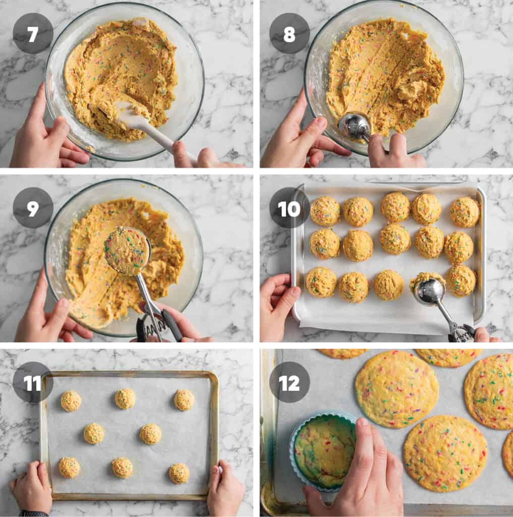 Chewy Vanilla Funfetti Sugar Cookies - The Scranline