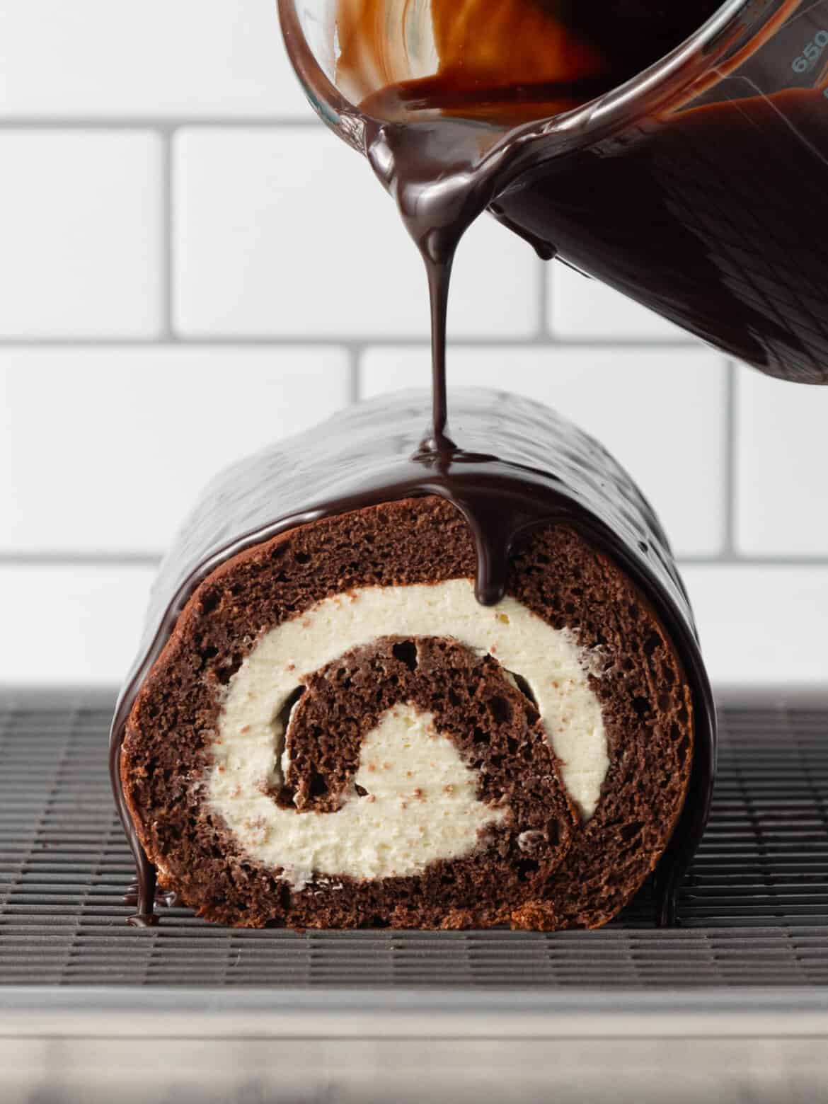 Soft Chocolate Swiss Roll Cake (No-Fail) - The Scranline