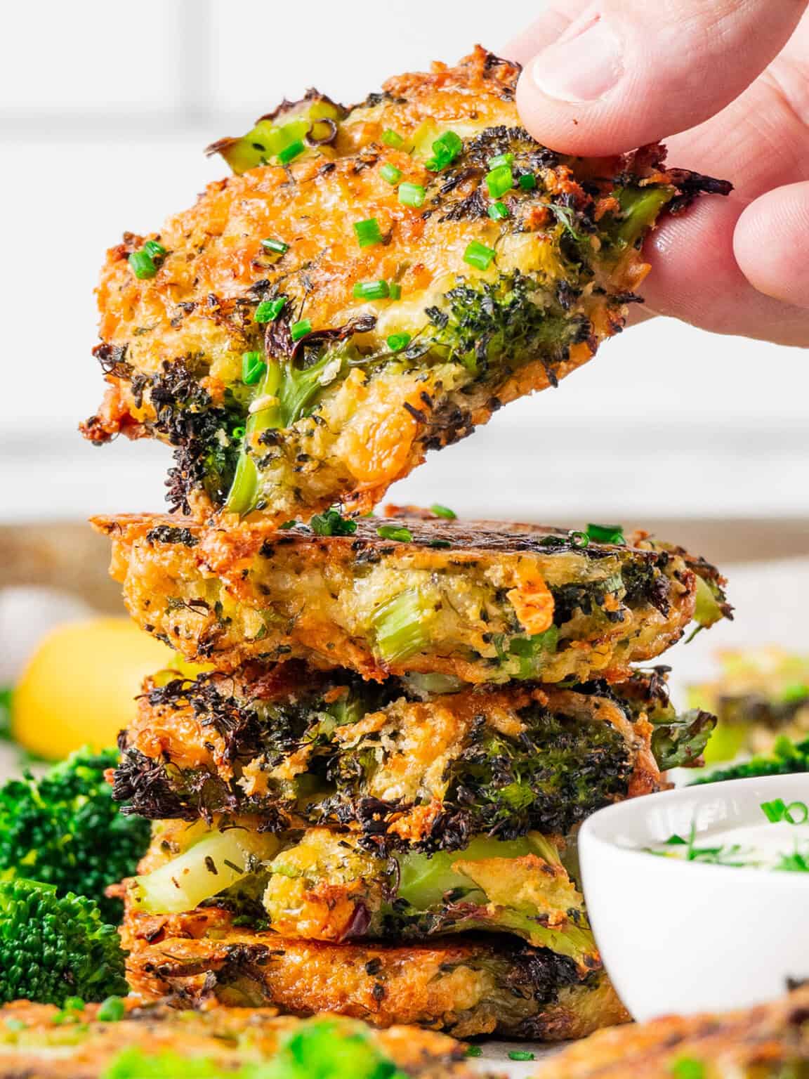 Crispy Broccoli Fritters - The Scranline
