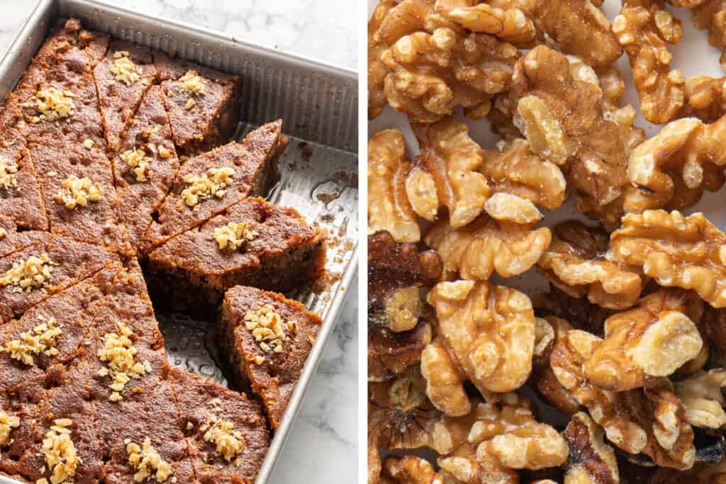 Greek Walnut Cake (Karithopita) - The Scranline