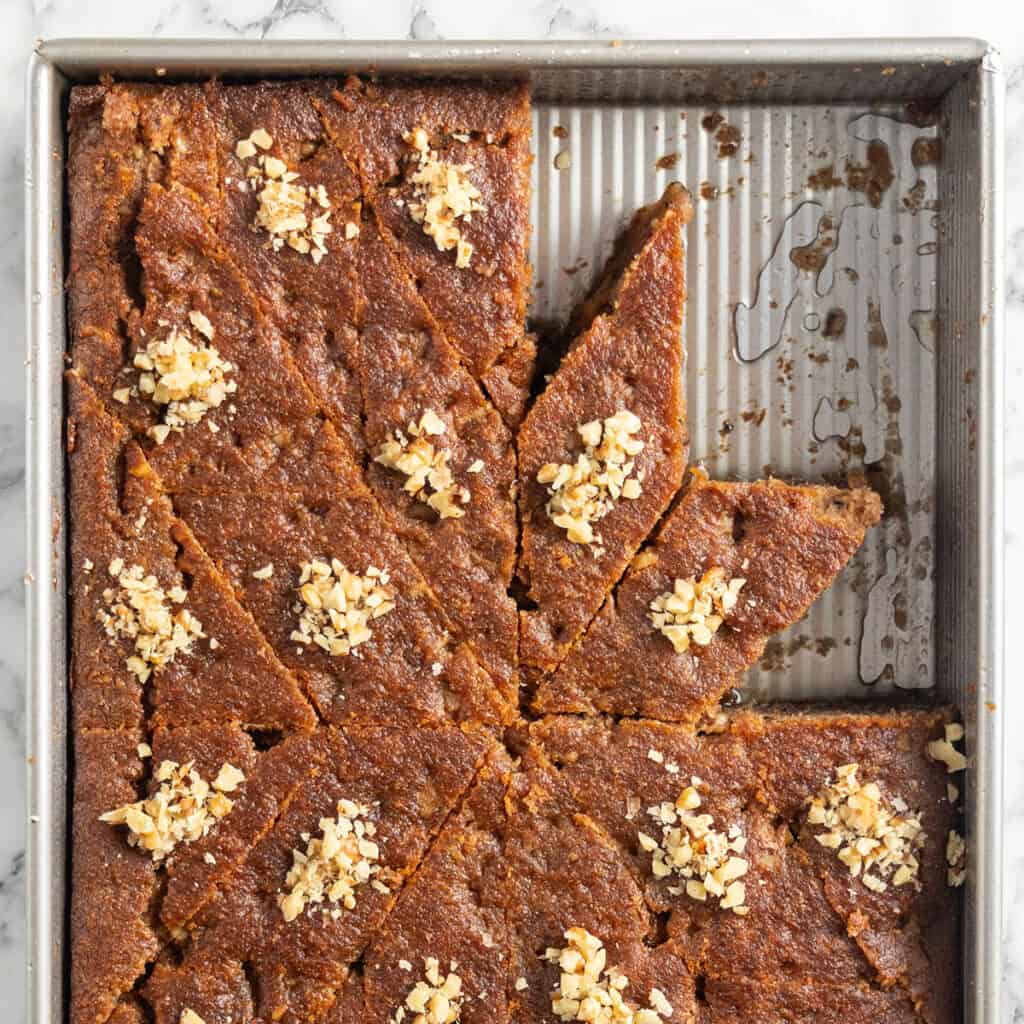 Greek Walnut Cake (Karithopita) - The Scranline