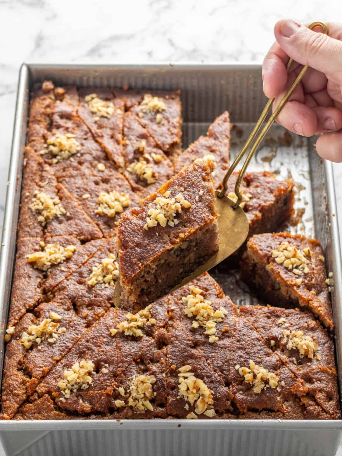 Greek Walnut Cake (Karithopita) - The Scranline