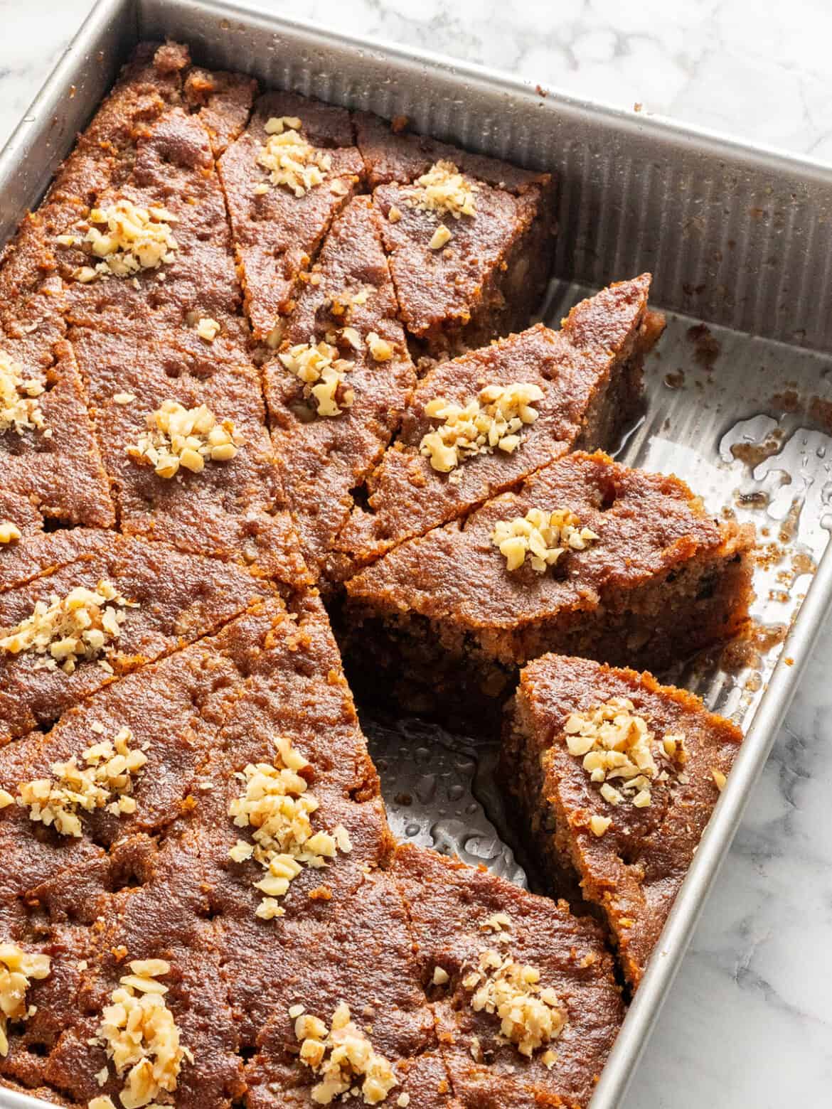 Greek Walnut Cake (Karithopita) - The Scranline
