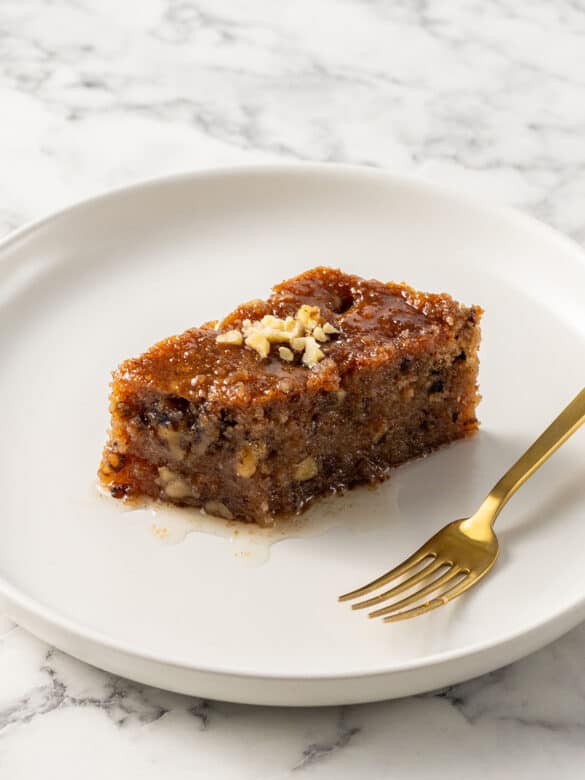 Greek Walnut Cake (Karithopita) - The Scranline