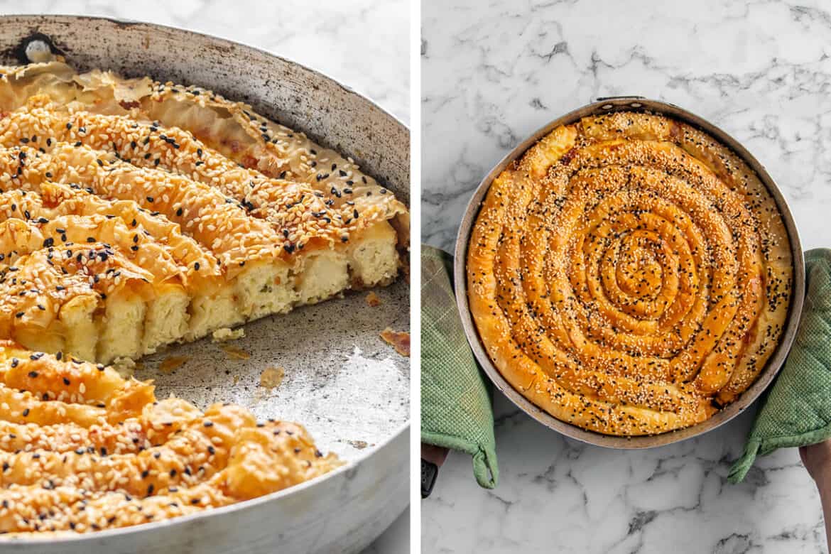 Tiropita Greek Cheese Feta Pie - The Scranline