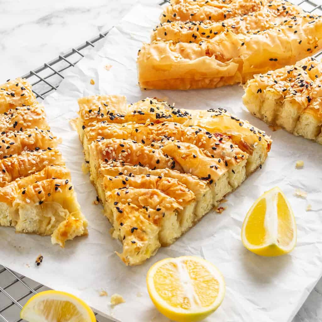 Tiropita Greek Cheese Feta Pie - The Scranline