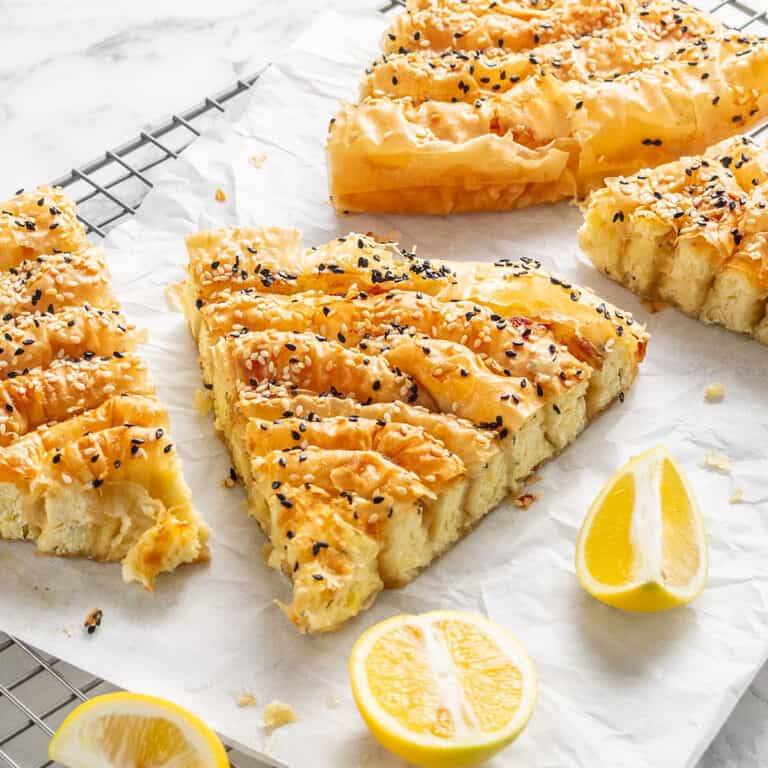 Tiropita Greek Cheese Feta Pie - The Scranline