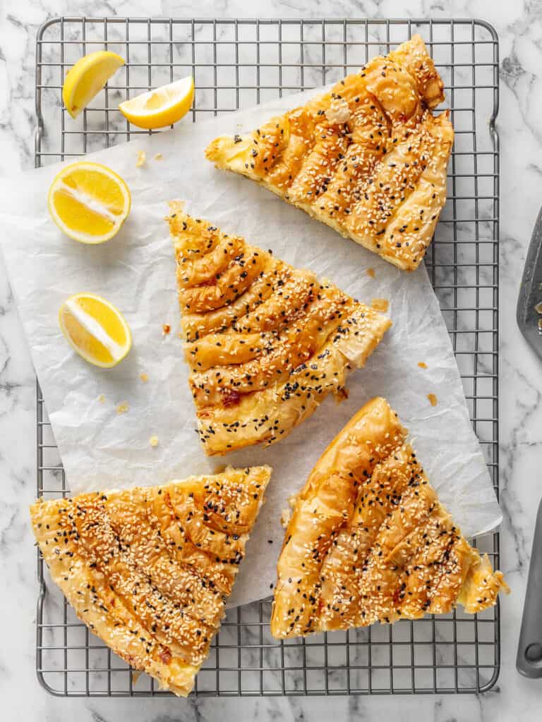 Tiropita Greek Cheese Feta Pie - The Scranline