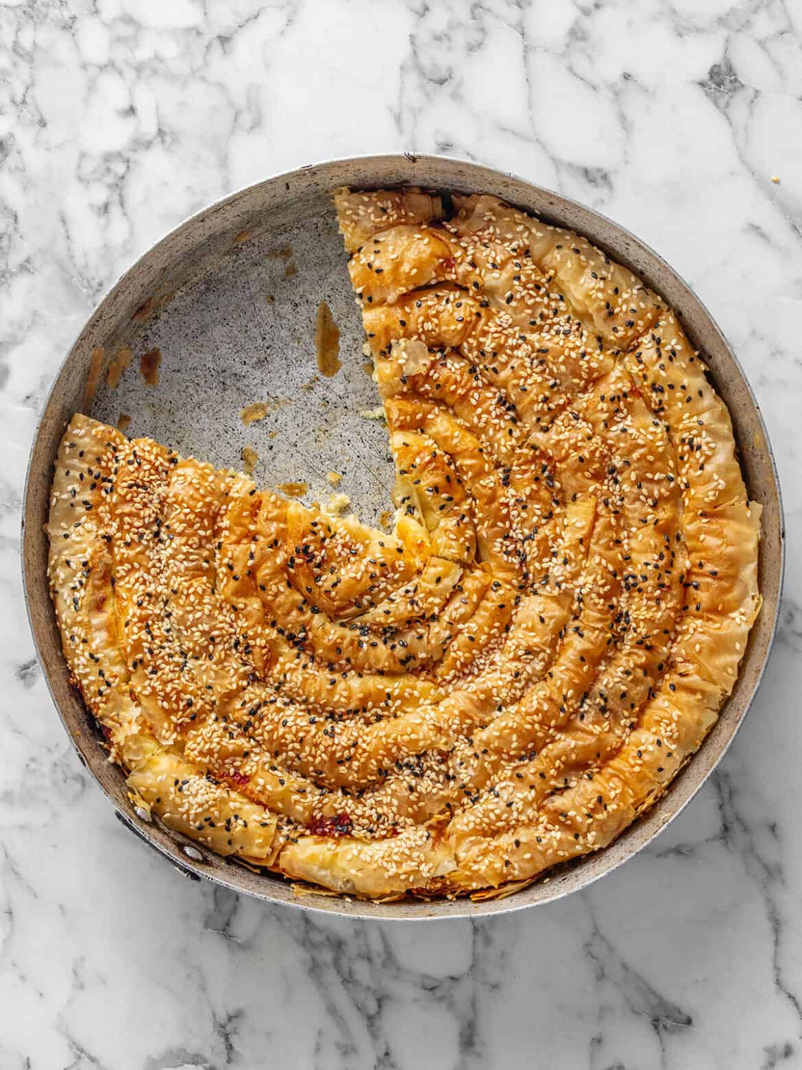 Tiropita Greek Cheese Feta Pie - The Scranline