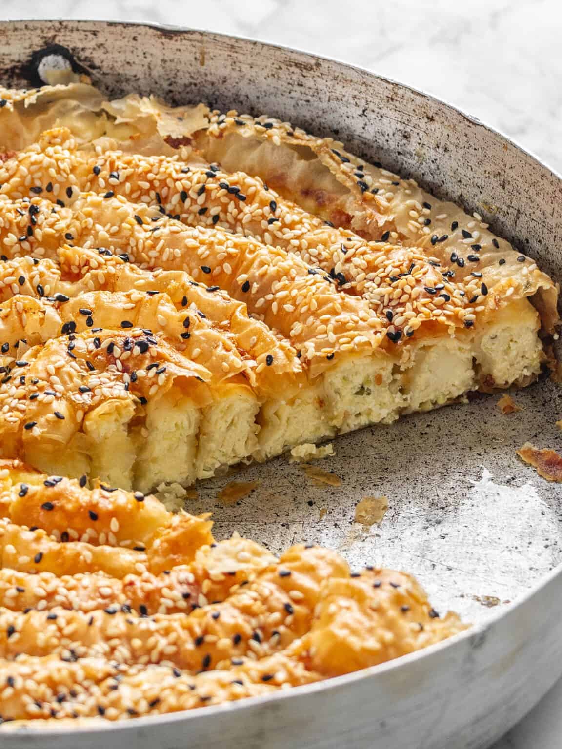 Tiropita Greek Cheese Feta Pie - The Scranline
