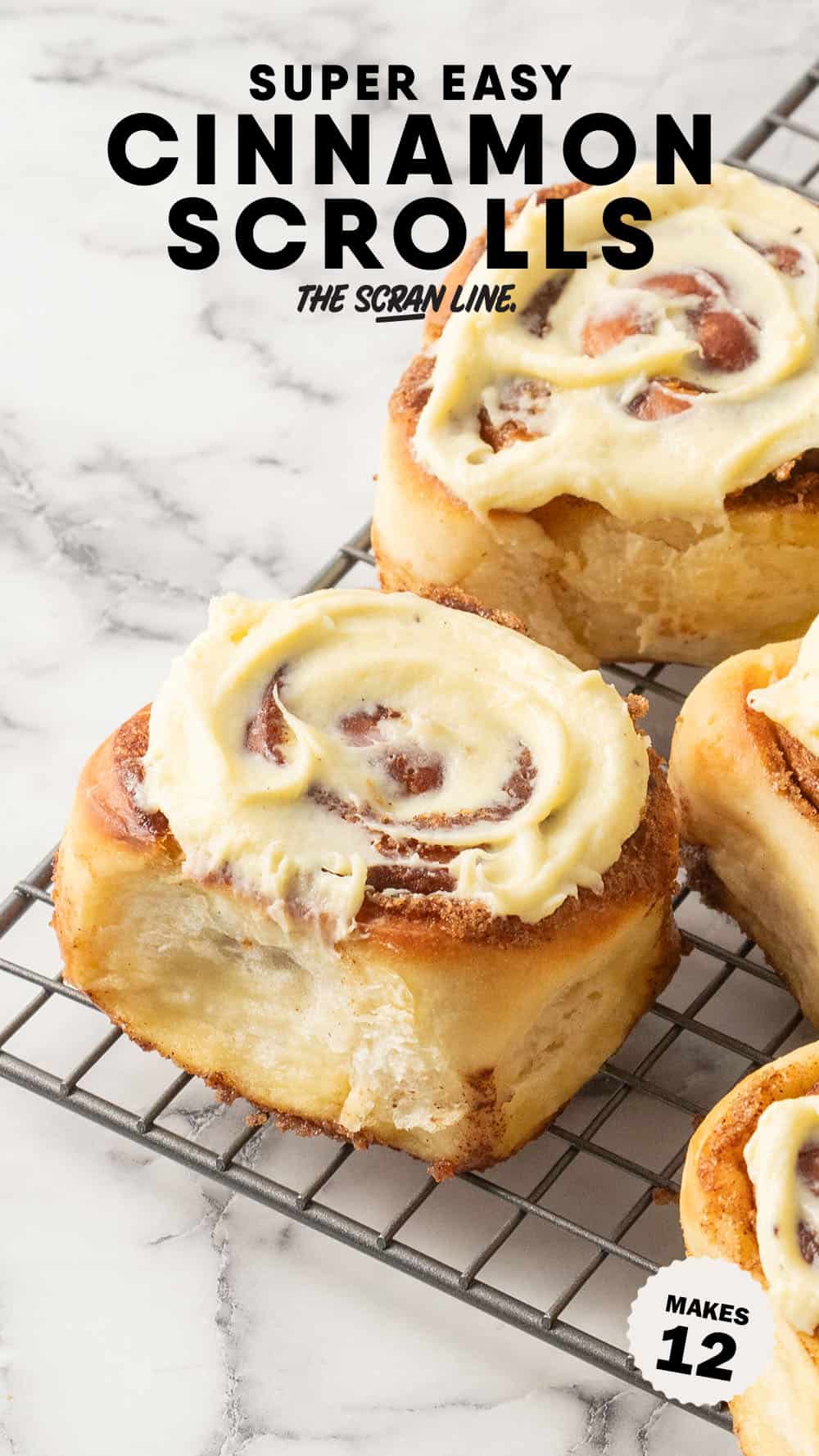 Soft and Easy Cinnamon Scrolls - The Scranline