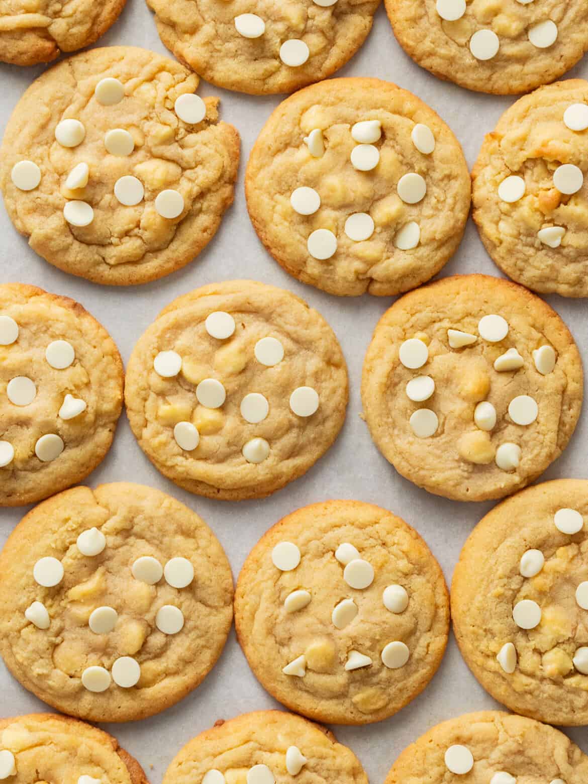 Easy White Chocolate Chip Cookies - The Scranline