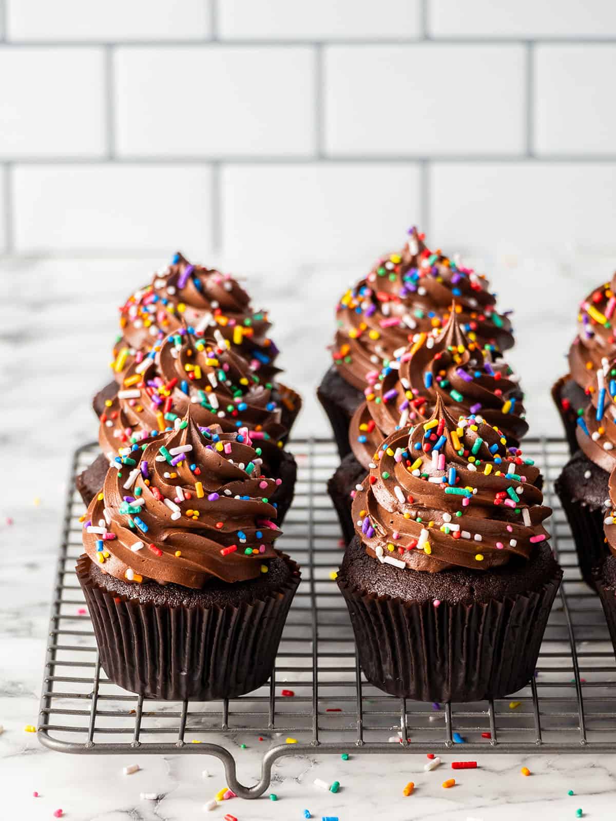 Chocolate Chip Birthday Cupcakes - The Scranline