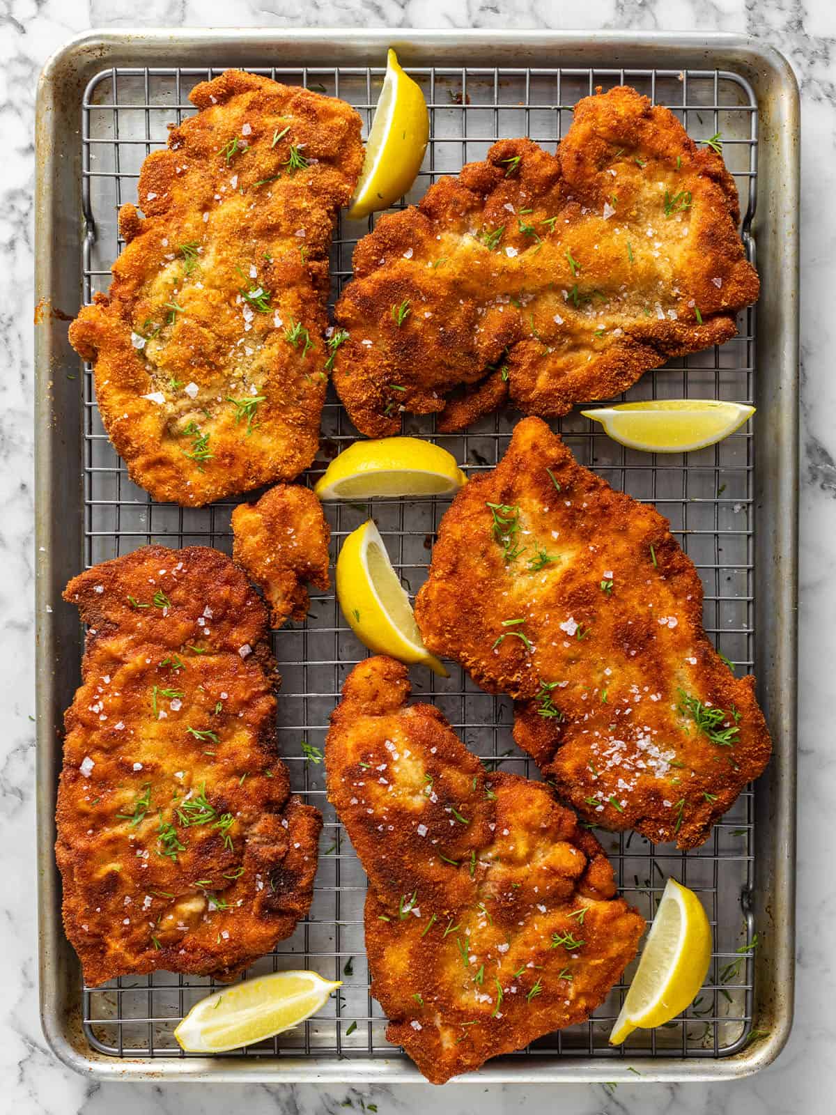 Crispy Chicken Schnitzel Sandwich - The Scranline