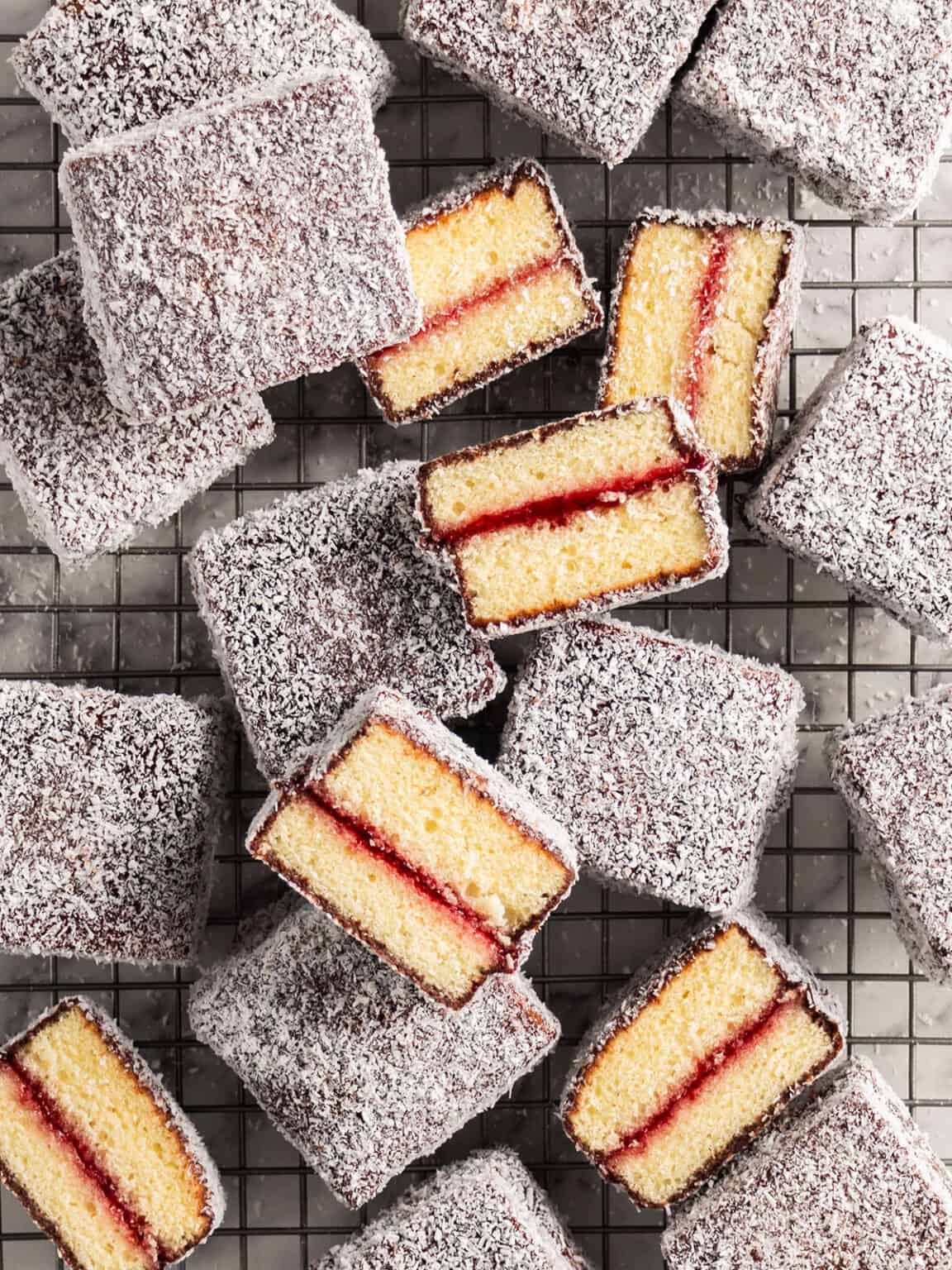 Fluffy Raspberry Filled Lamingtons Recipe - The Scranline