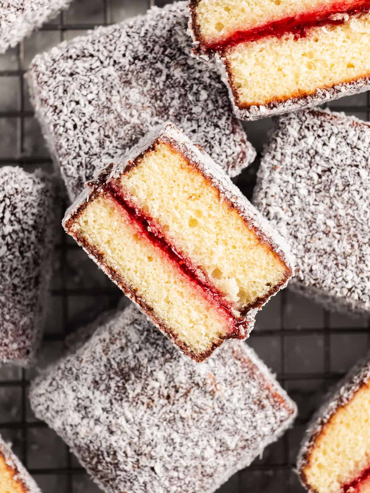 Fluffy Raspberry Filled Lamingtons Recipe - The Scranline