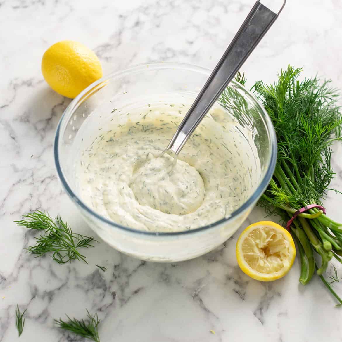 Creamy Lemon Dill Sauce - The Scranline
