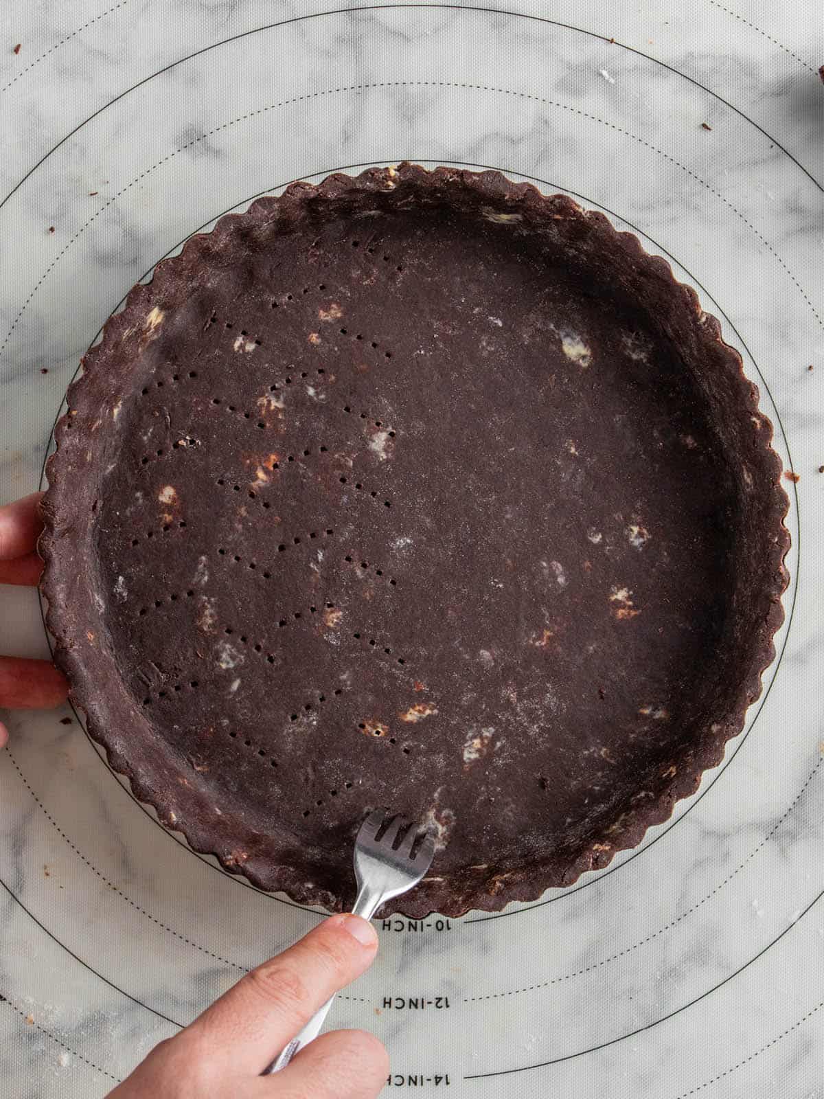 How To Make A Crisp Chocolate Pastry Tart Shell (Pâte Sucrée) - The ...