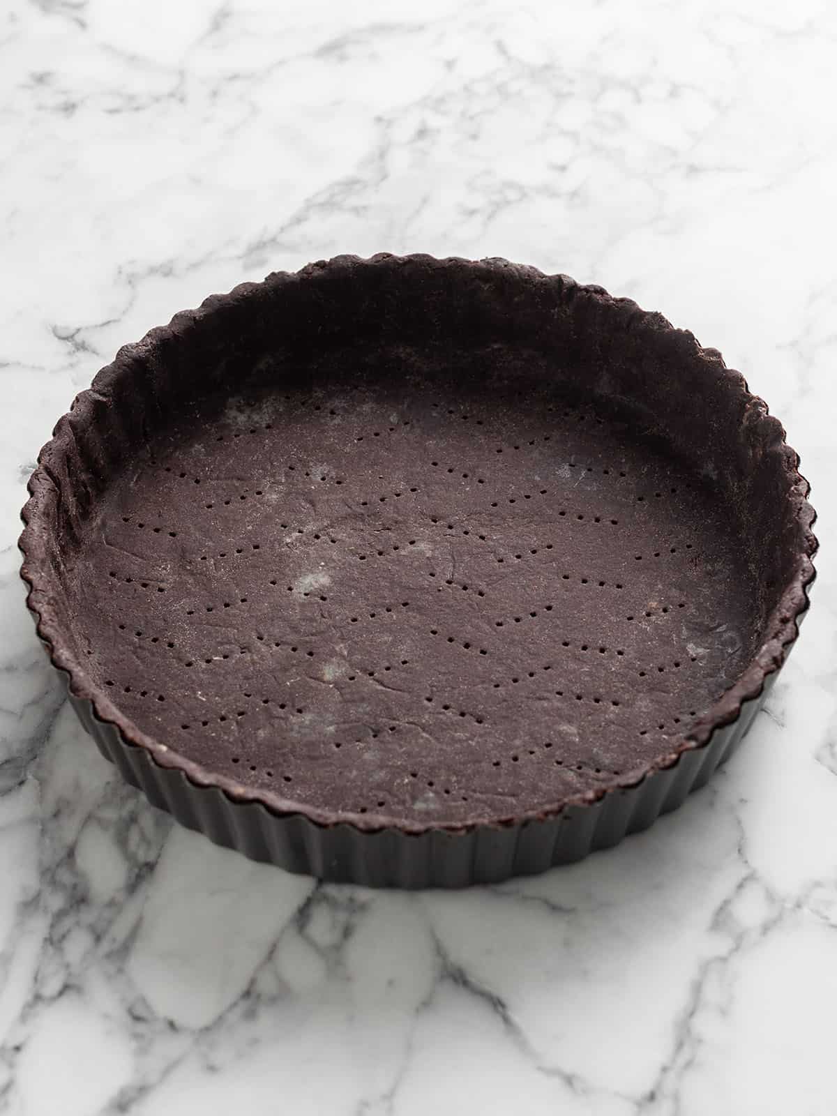 How To Make A Crisp Chocolate Pastry Tart Shell (Pâte Sucrée) - The ...