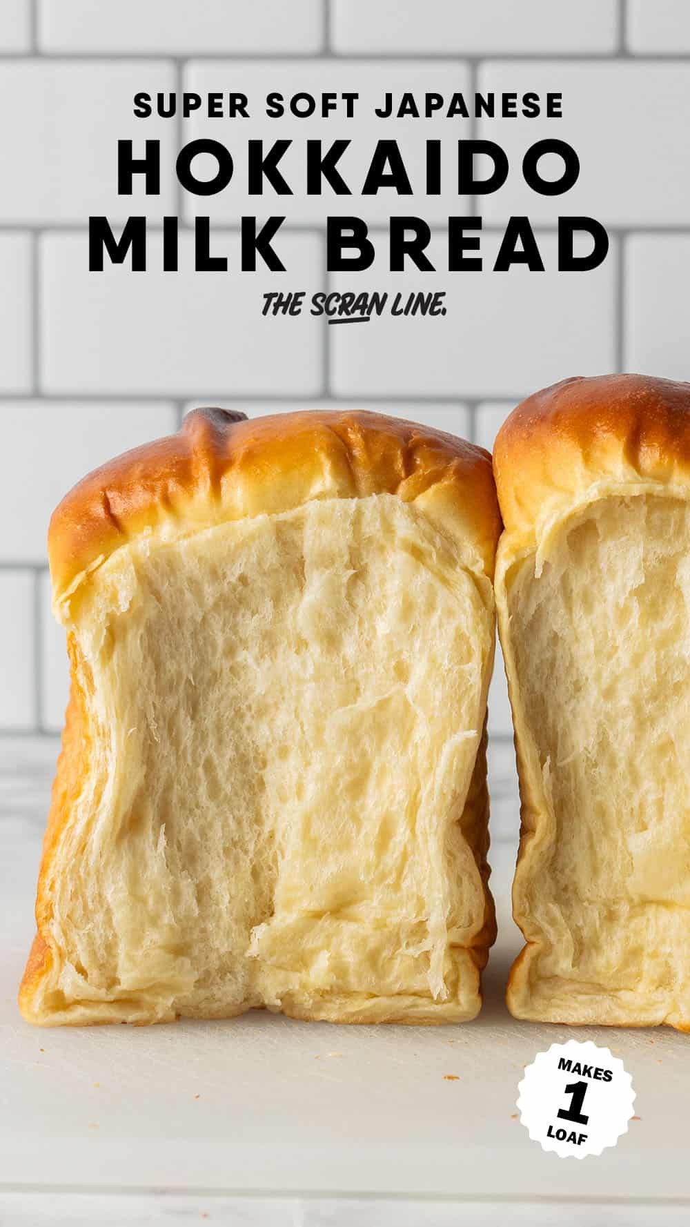 Soft Japanese Milk Bread Recipe (Hokkaido) - The Scranline