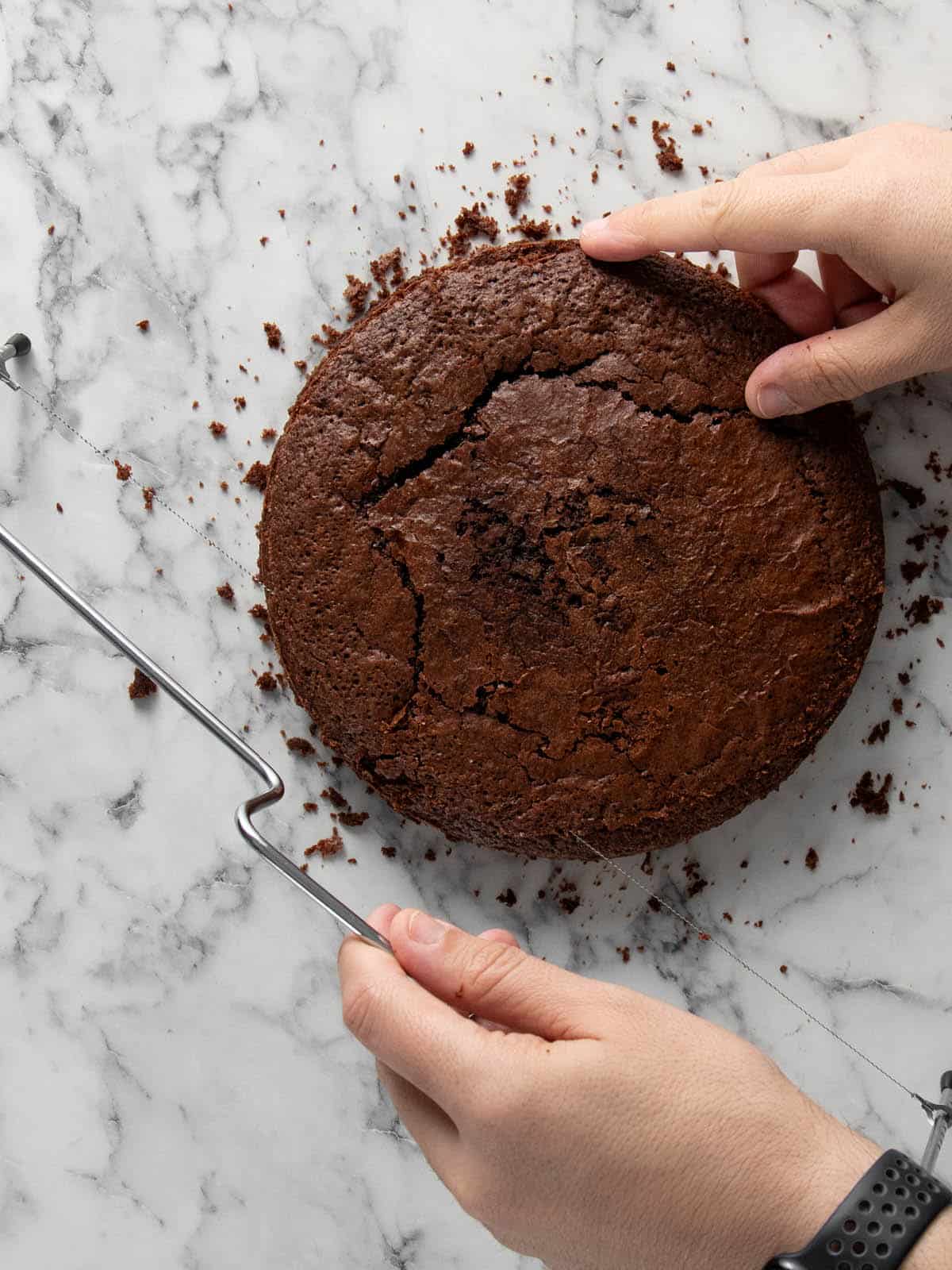 One-Bowl Chocolate Fudge Cake (SO Moist!) - The Scranline