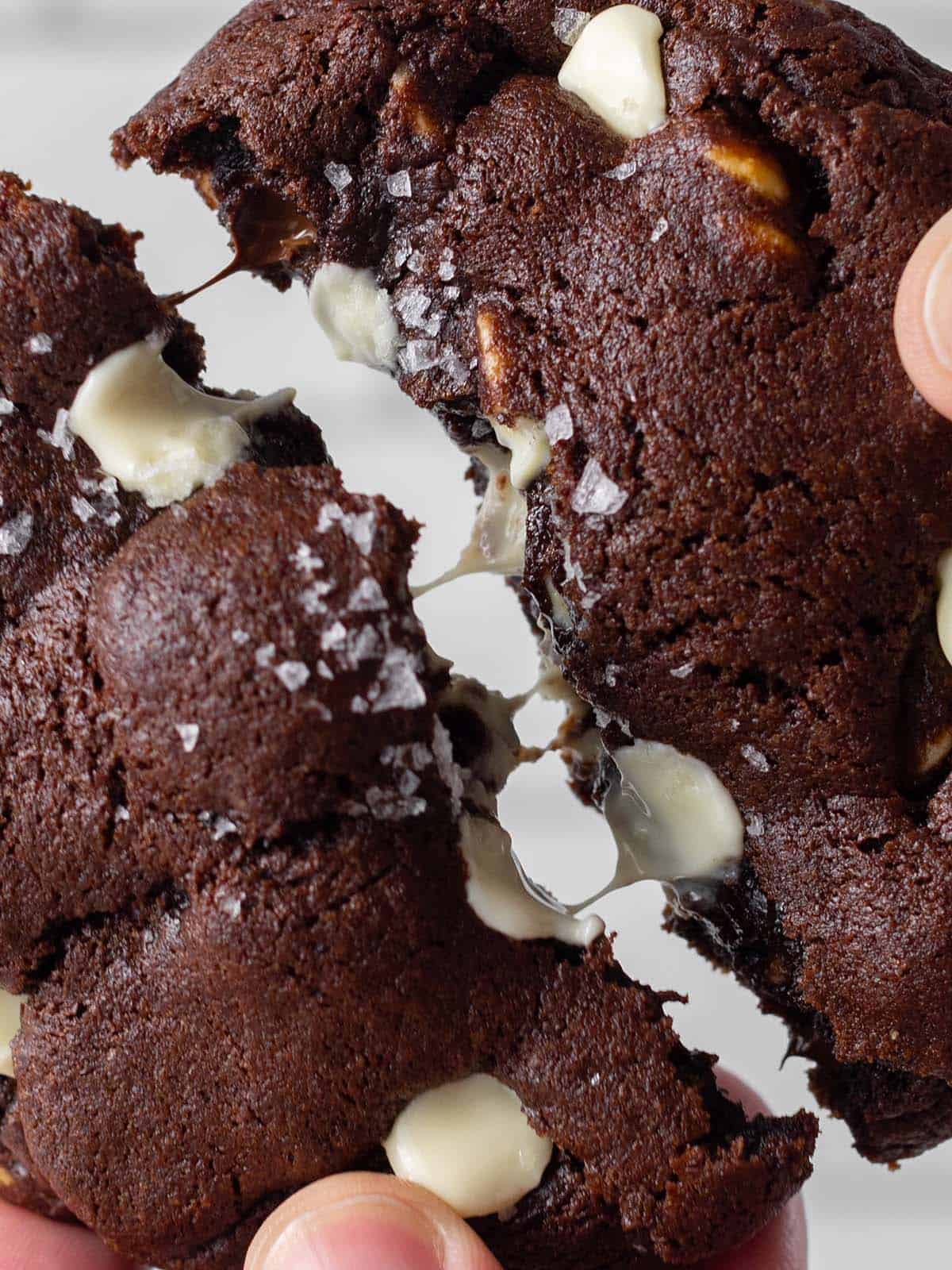 Thick and Chewy Triple Chocolate NYC Cookies - The Scranline